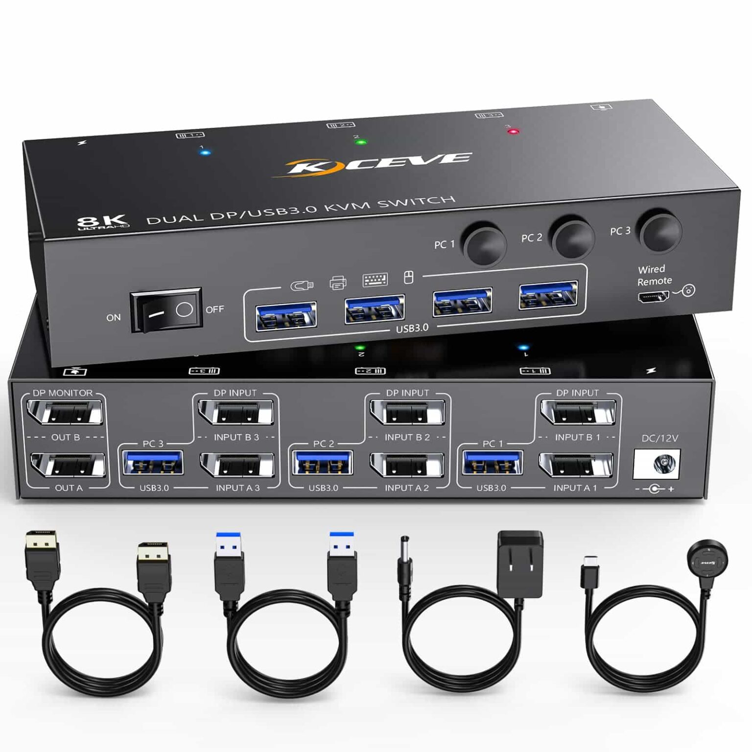 2 PORTS USB/Displayport DP KVM SWITCH DUAL DISPLAY – Kceve.com