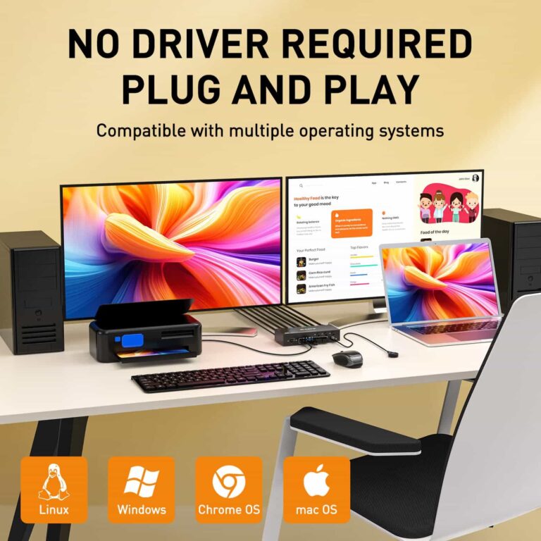 3 Ports USB3.0/Displayport DP KVM Switch Dual Display – Kceve.com